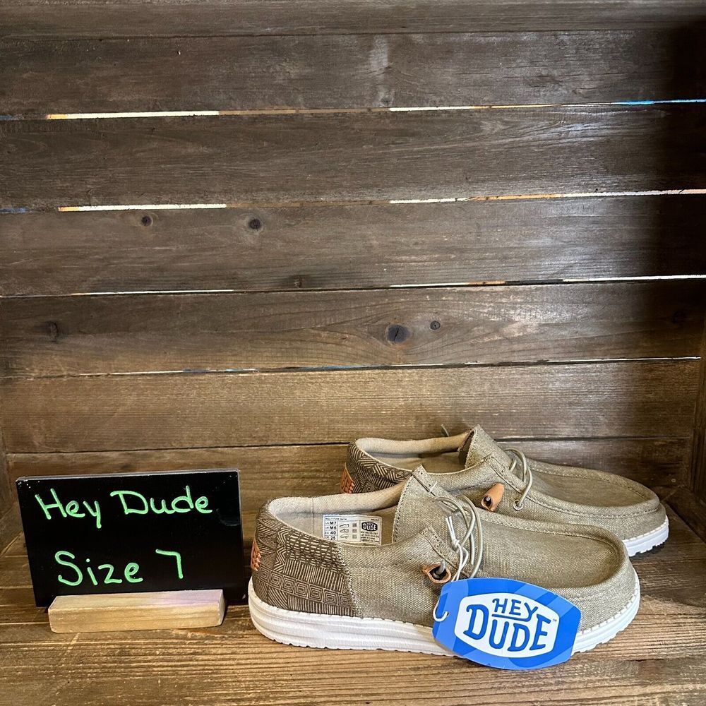 New NWT Mens Hey Dude Wally Funk Batik Slip‎ On Casua… - Gem